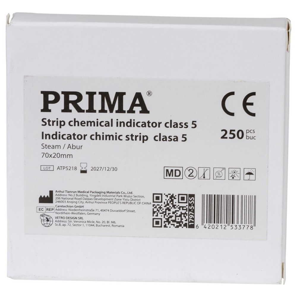 Indicator chimic strip clasa 5 - 200 bucati - Prima Shop - Consumabile ...